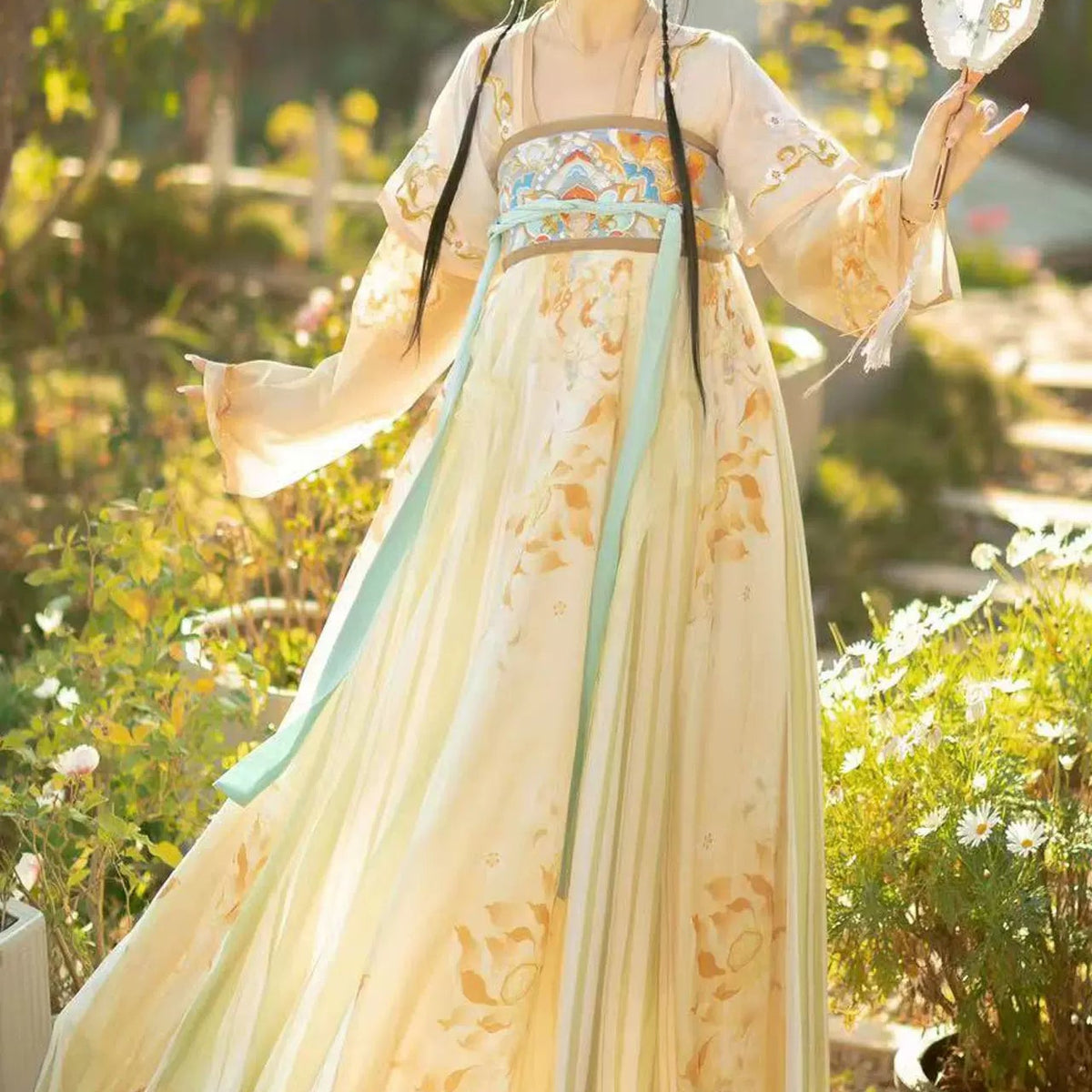 hanfua-hundred-flowers-bloomtang-chest-length-skrithanfua-hundred ...